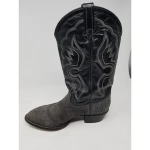 Tony Lama | Shoes | Tony Lama 625 Mens Sz 9ee Black Gray Shrunken ...